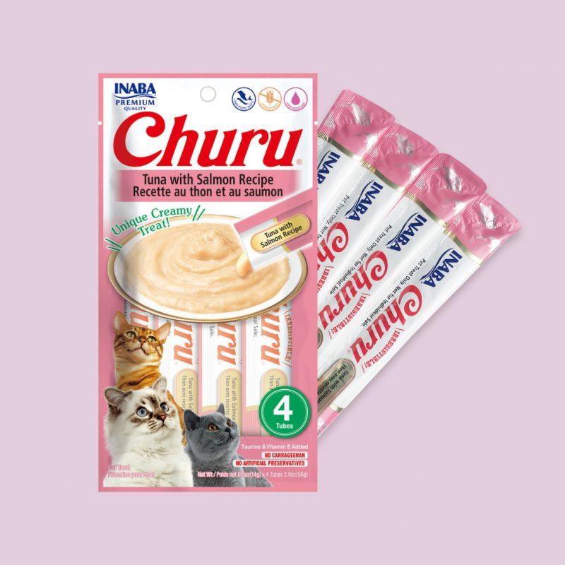 CHURU TUNA WITH SALMON RECIPE – 4 Tubos – Banana-Pet