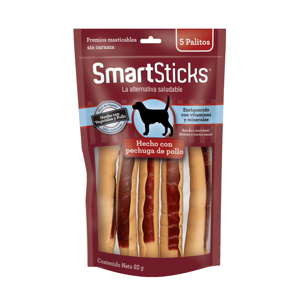 SMARTSTICKS PALITOS DE POLLO-5 unidades – Banana-Pet